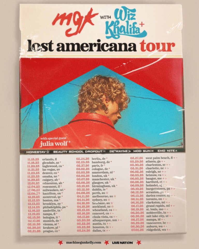 MGK ANNOUNCES STACKED TOUR WITH WIZ KHALIFA, MOD SUN, JULIA WOLF + MORE ...